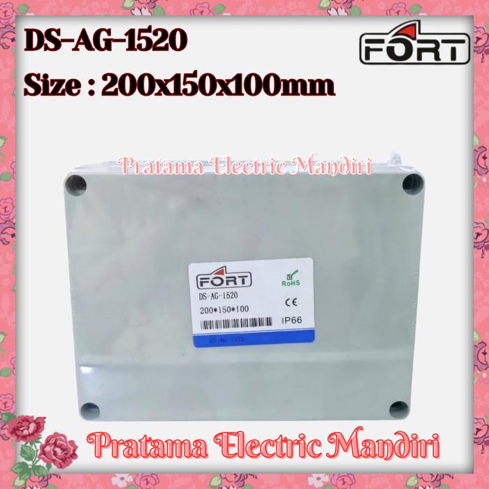 Jual FORT IP66 JUNCTION BOX PANEL PVC DURADUS DS-AG-1520 200x150x100 ...