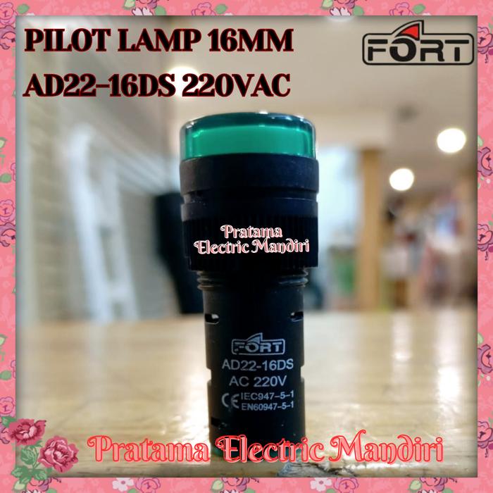 Jual FORT PILOT LAMP INDICATOR LAMP LAMPU INDIKATOR LED 16MM AD22-16DS ...