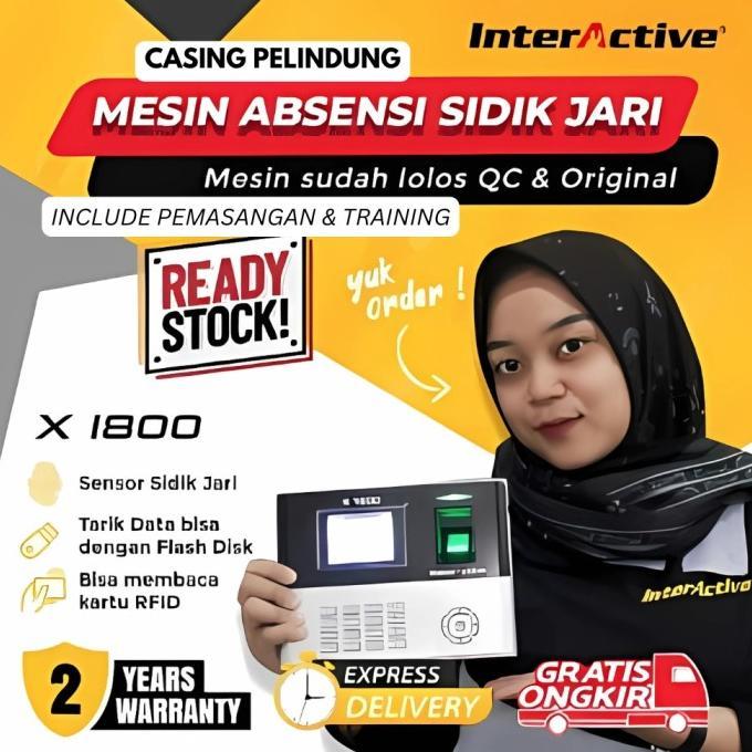 Jual New Mesin Absensi Fingerprint InterActive X-1800 Terlaris - UNIT ...