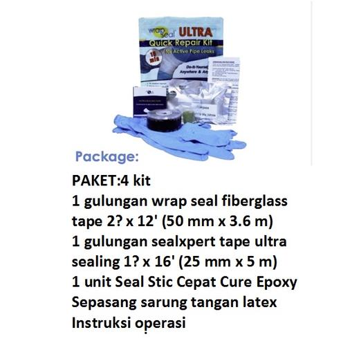 Jual pipe repair kit leak quick sealxpert wrap seal ultra active ...