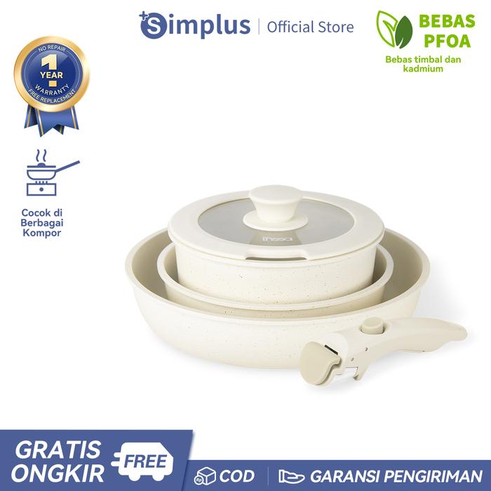 Promo 【Tokopedia Exclusive】Panci Simplus pegangan dapat lepas pasang ...