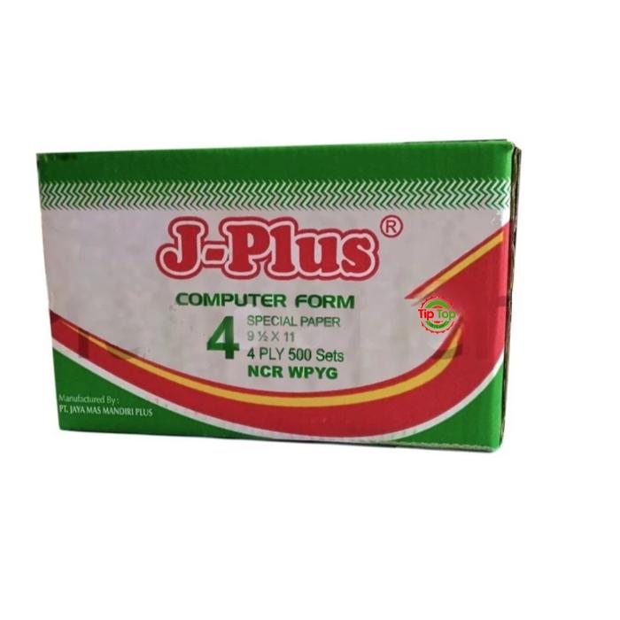 Jual JPLUS Continous Form 4 PLY / 4 Rangkap 9 1/2 x 11" - 4 PLY ...