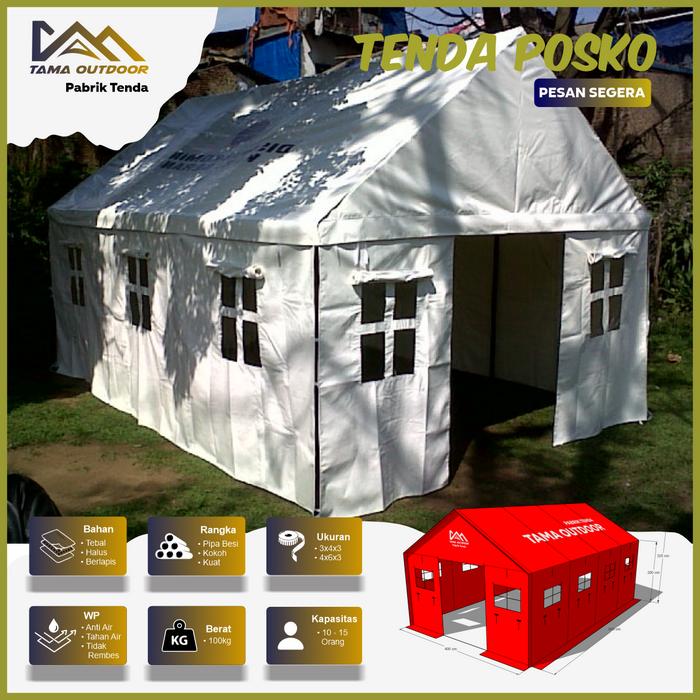 Jual Tenda Posko Keluarga - Siaga Kesehatan Ukuran 4M x 6M Rumah - Kota ...