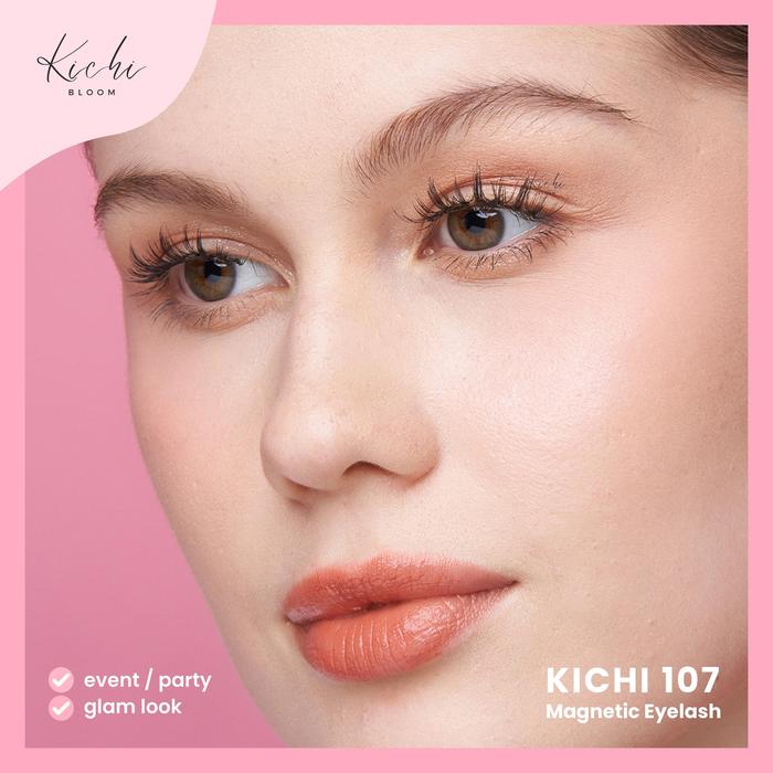 Promo KICHI 107 - Magnetic Eyelash / Bulu Mata Magnetik 100% Original - Reusable Tanpa Lem ...