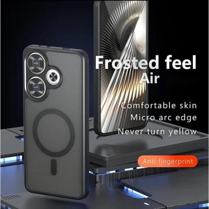 Promo CASE XIAOMI POCO F6 5G CASE ARMOR SMOKE MAGSAFE MATTE FROSTED ...