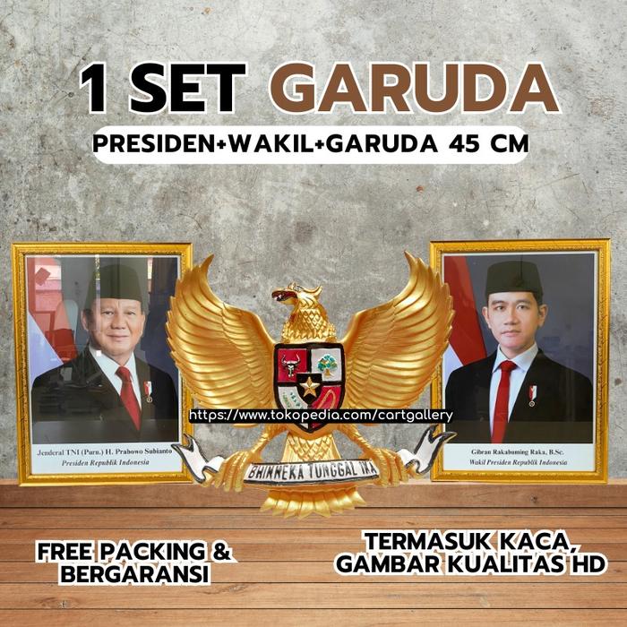 Jual Foto Pigora dan Lambang Patung Burung Garuda Pancasila 1 SET ...