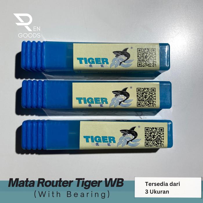 Jual Mata Router Profil Straight Bit Flush Trimmer Bits TIGER with ...