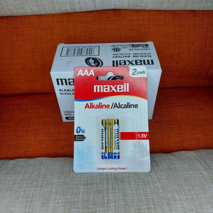 Jual Baterai Alkaline AA / A2 Maxell Alkaline Original Battery Isi 2pcs ...