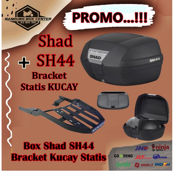 Jual Paket Box Motor Shad SH44 + Bracket KUCAY Shad SH 44 + Breket ...