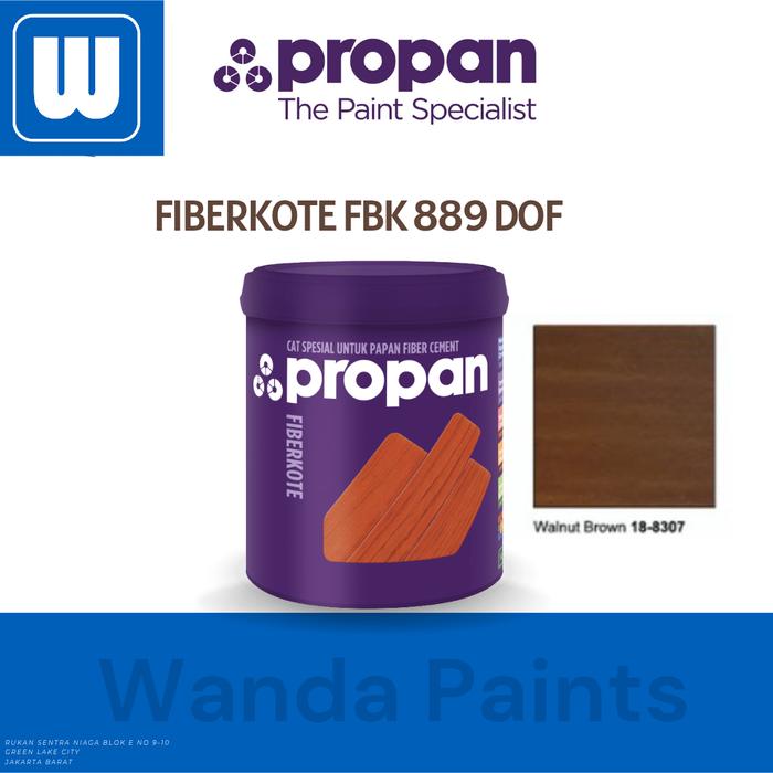 Jual PROPAN FIBERKOTE WATERBASED 889 Walnut Brown Doff (1 kg) - Jakarta ...