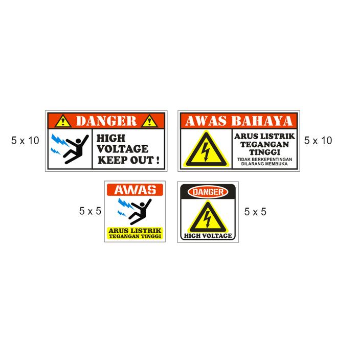 Jual Stiker Panel LIstrik AWAS BAHAYA DANGER - 5x10-danger - Jakarta ...