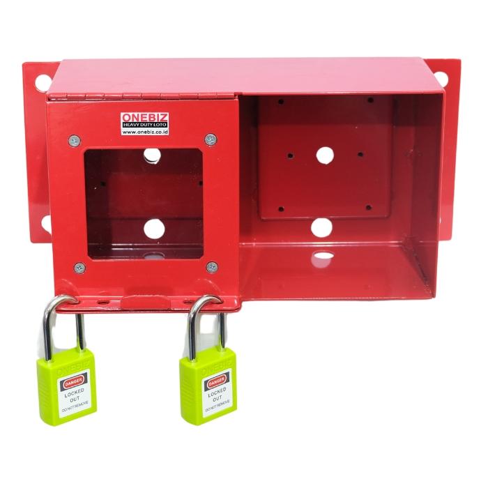 Promo ONEBIZ Loto Box Assy/Device Heavy Duty Horizontal + 2 Padlock ...