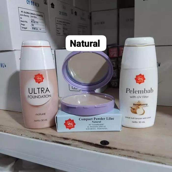 Jual Viva Paket Make Up 3in1 - Alas Bedak ( Foundation) + Compact ...