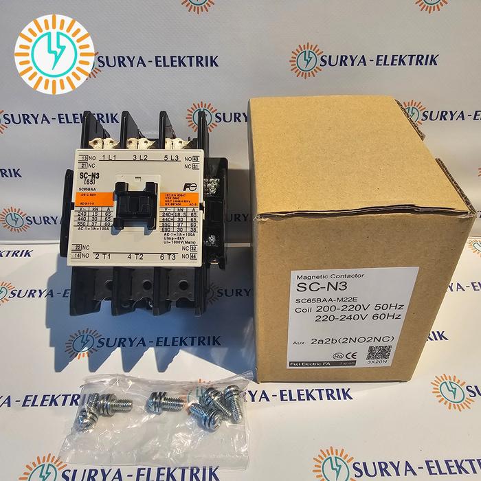 Jual kontaktor contactor fuji electric SC-N3 SCN3 SCN 3 65A 65 amper 220v - Jakarta Pusat ...