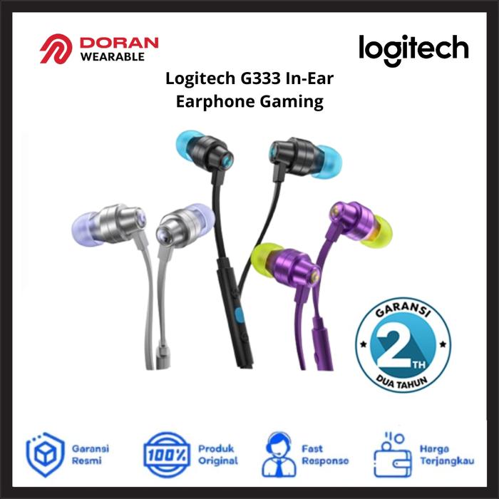 Jual Logitech G333 In-Ear Earphone Gaming Mobile Type C Adapter ...