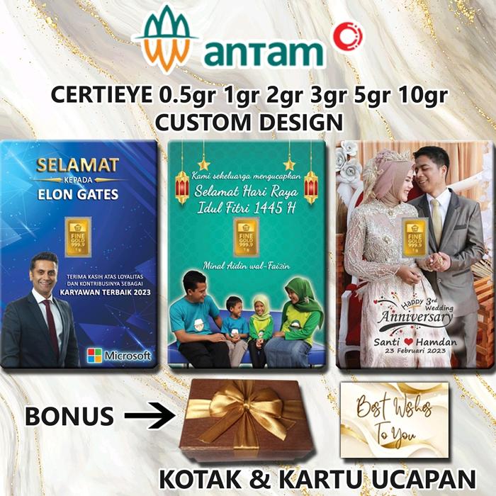 Promo Logam Mulia Emas ANTAM CUSTOM Design Gift Series Certieye ...