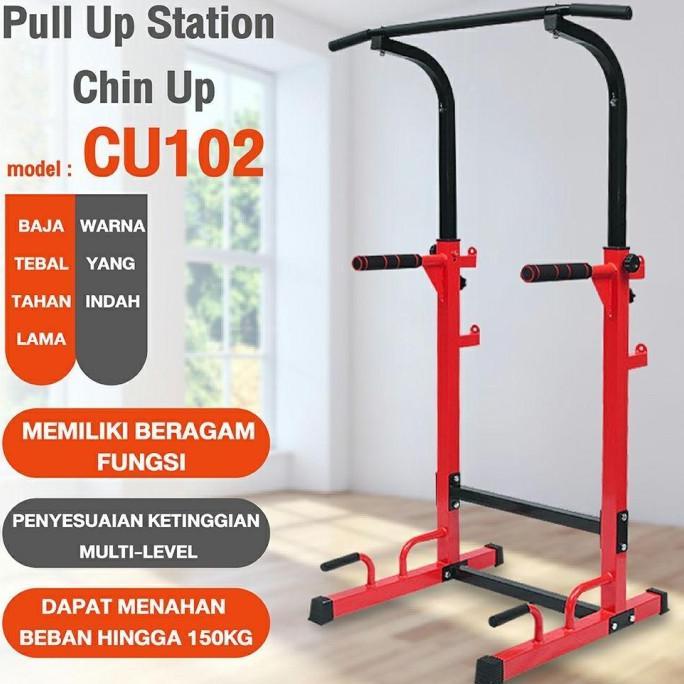Jual Indolife Shop Pull Up Station Chin Up Multifungsi Adjustable Alat ...