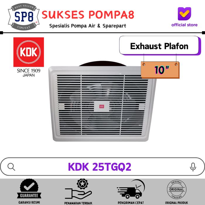 Jual KDK Exhaust Fan / Exhaust Plafon 25TGQ2 (10" Inch) - Kota ...