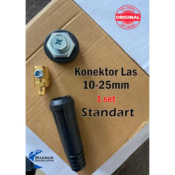 Jual Konektor Kabel Las/Connector welding male-female 10-25mm/35-50mm ...