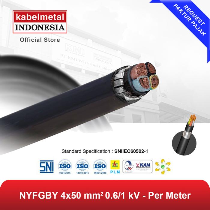 Jual Kabel Metal - Kabel NYFGBY 4x50 mm Per Meter Tanam Bawah Tanah SNI - Jakarta Timur ...