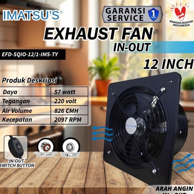 Jual Exhaust Fan Besi In Out 12 Inch Wall Air Duct Booster Fan 12 ...