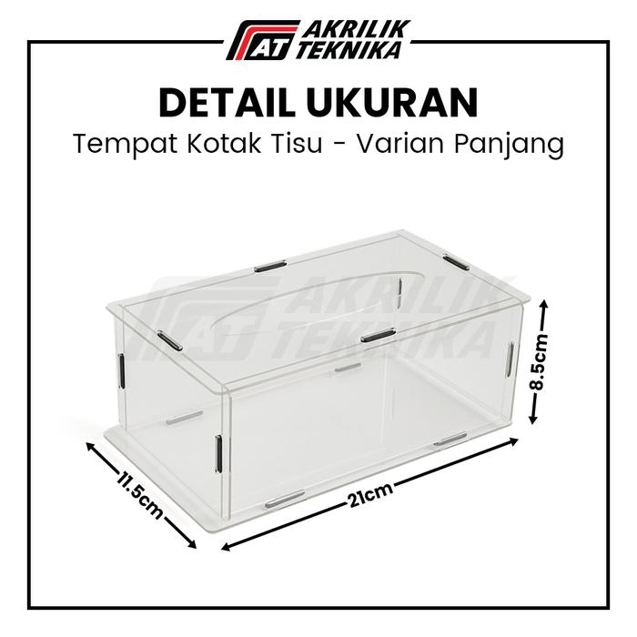 Jual KOTAK TEMPAT TISU AKRILIK / BOX TISSUE ACRYLIC BENING 2MM - Kotak ...