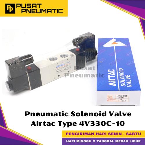 Jual 4V330C-10 Pneumatic Solenoid Valve Airtac 4V 330C-10 Selenoid ...