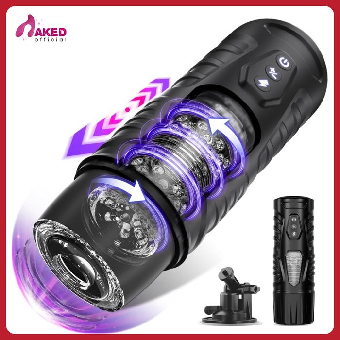 Promo Mens Mastubrator Toys - With Sucking Licking Vibration And Heating - All In One ...