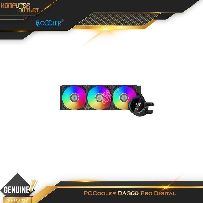 Jual PCCooler DA360 Pro Digital ARGB AIO Liquid Cooler | PC Cooler Display Water CPU Cooling ...
