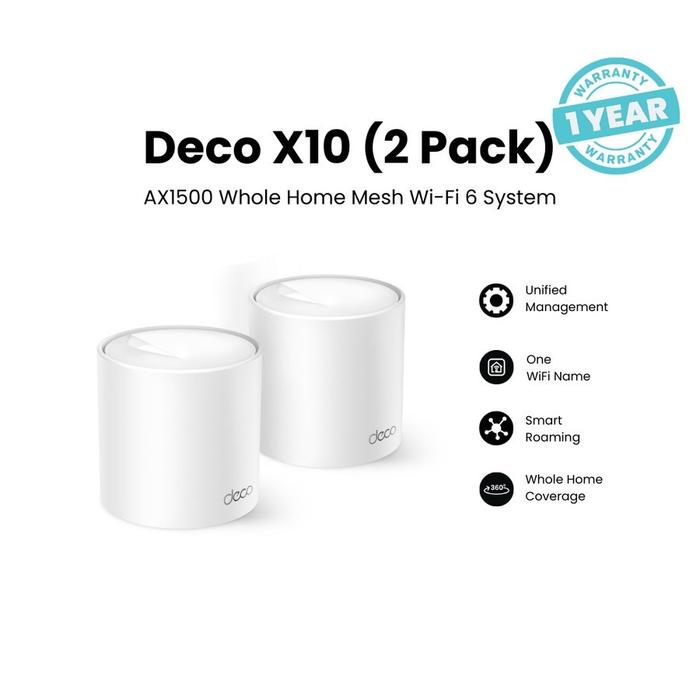 Jual TP-LINK DECO X10 AX1500 WHOLE HOME MESH WI-FI 6 SYSTEM - X10 2 ...
