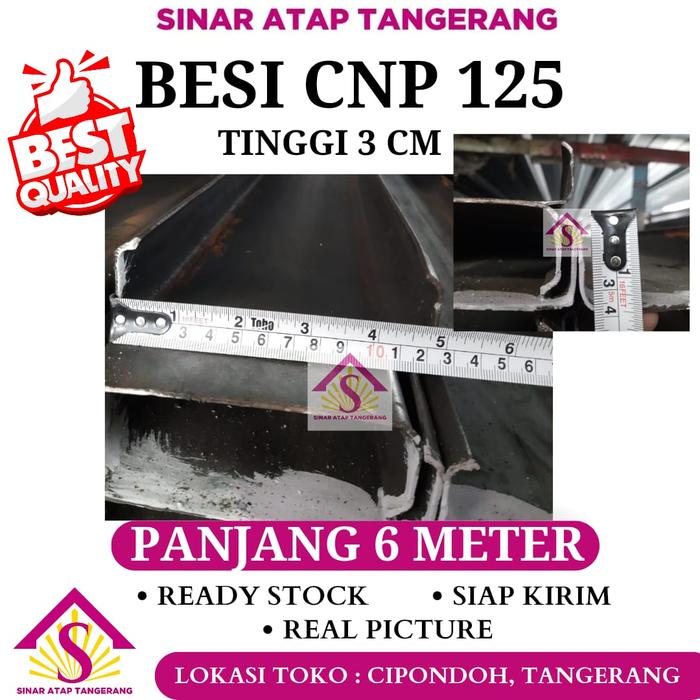 Jual BESI CNP / KANAL C 125 TEBAL 1.7 MM PANJANG 6 METER - Kota ...