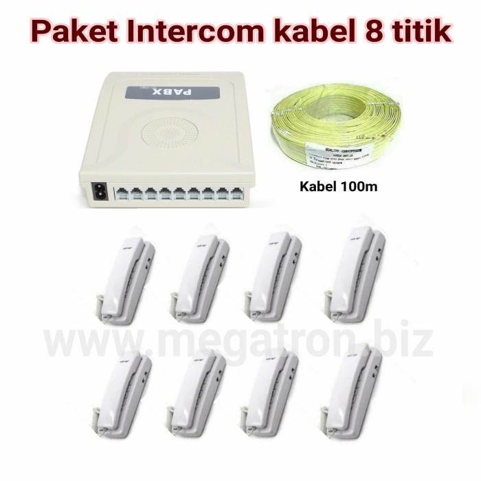 Jual Paket Intercom Kabel utk Komunikasi Antar Ruangan - Paket 8 Titik ...