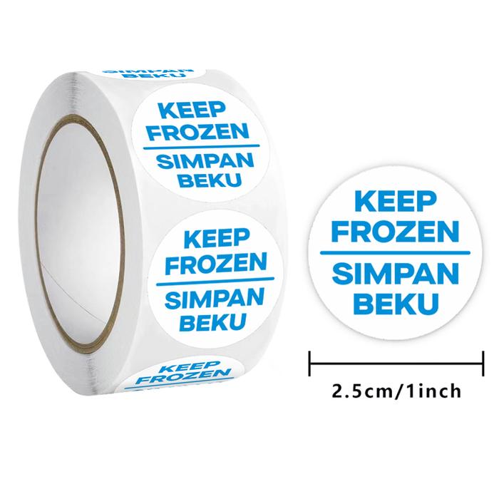 Jual Sticker Keep Refrigerated Keep Frozen Label Kemasan Simpan di ...