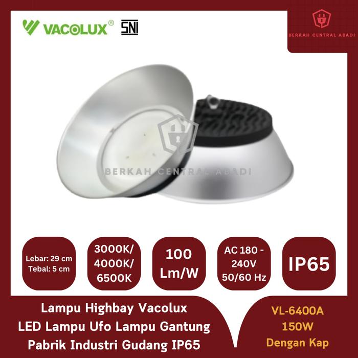 Jual Lampu Highbay Vacolux 100 150 200 Watt LED Lampu Ufo Lampu Gantung ...