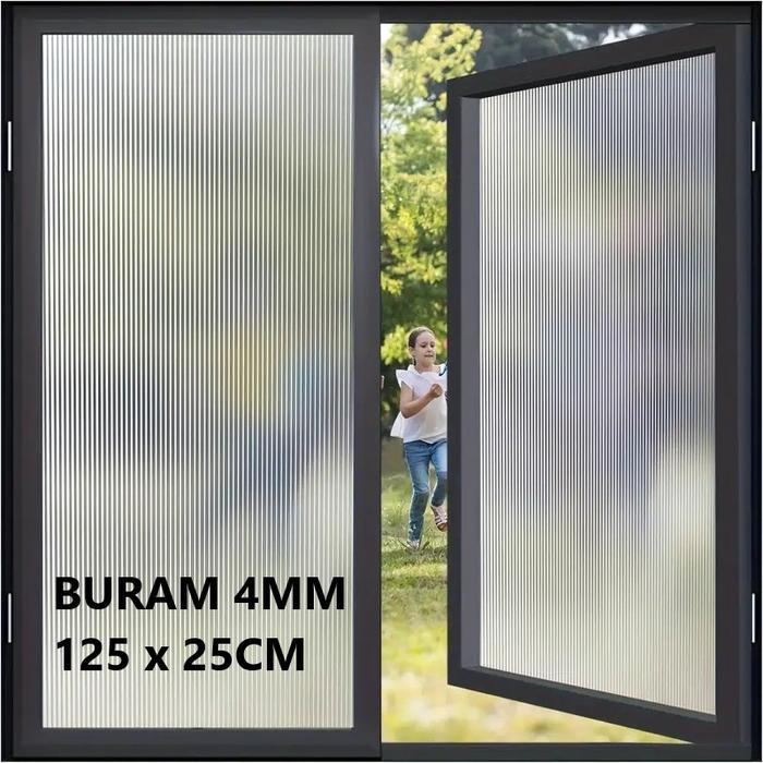 Promo Sticker Kaca Fluted Moru 3D Reeded Glass Sticker Decorative ...