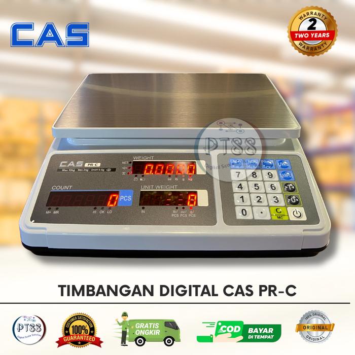 Jual TIMBANGAN BAUT DIGITAL COUNTING SCALE CAS PR-C KAPASITAS 3KG, 6KG, 15KG, 30KG - Jakarta ...