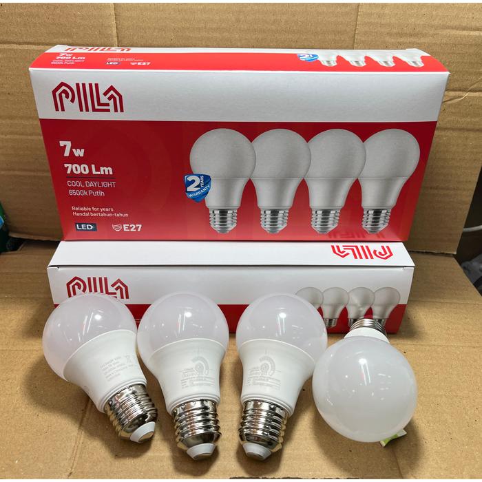 Jual PILA LED Bulb Bohlam Multipack 5W 7W 9W 11 Watt E27 6500K - 9 Watt ...