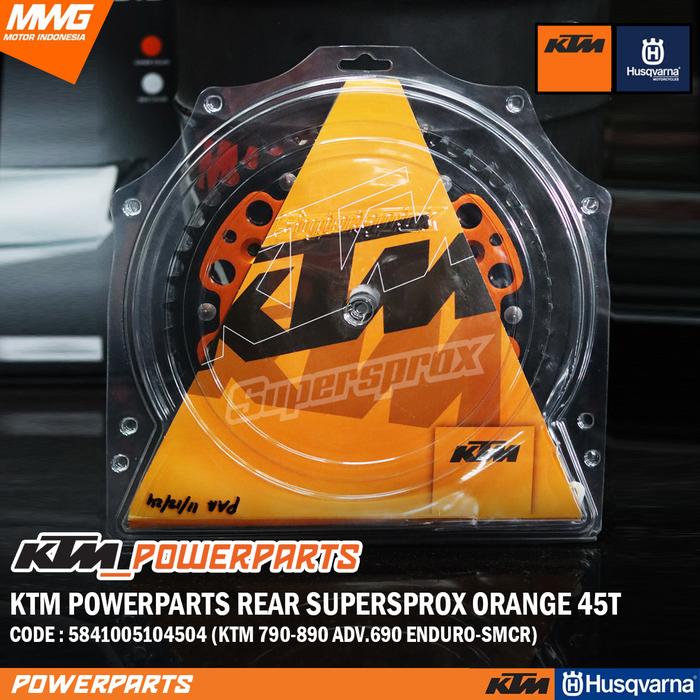 Jual KTM POWERPARTS Supersprox Stealth Rear Sprocket 45T KTM 790-890 ...