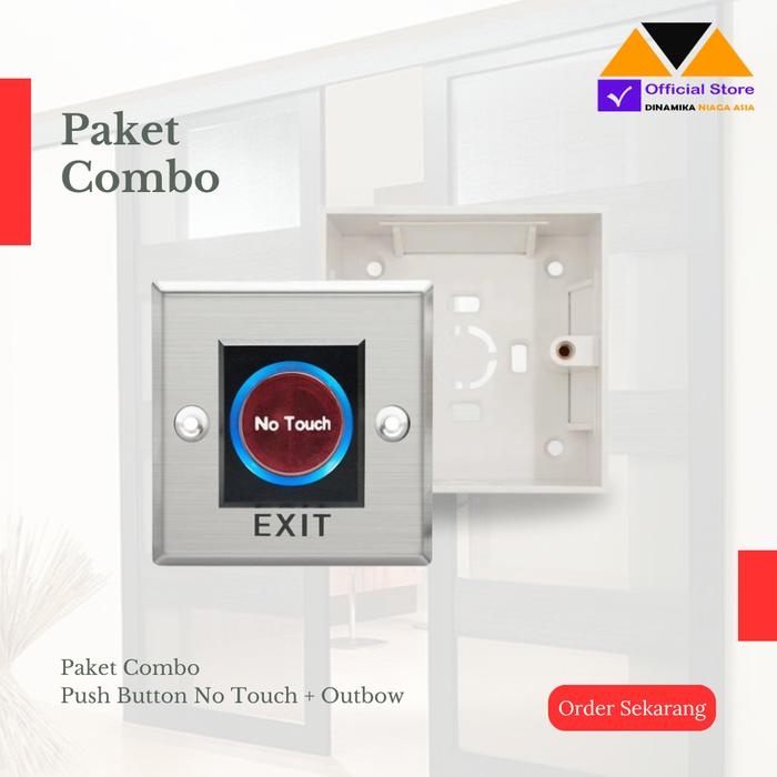 Promo Push Button No Touch Stainless Exit Button Access Control - NT ...