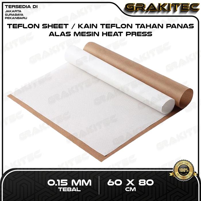 Jual Teflon Sheet / Kain Teflon Tahan Panas Serbaguna / Alas Mesin ...