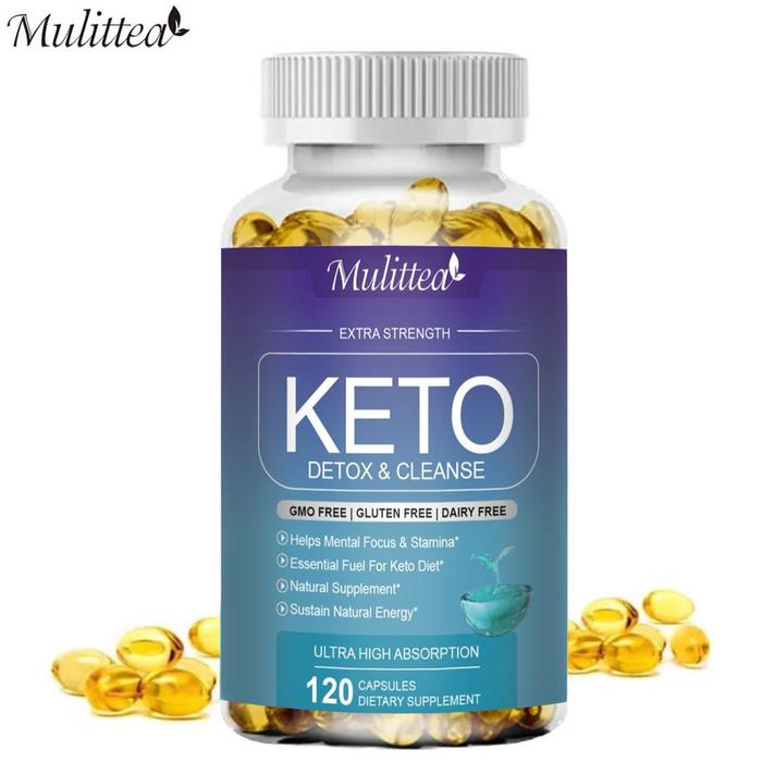Jual Keto With MCT Oil Detox&Slim Capsules BHB Salt Supplement for ...