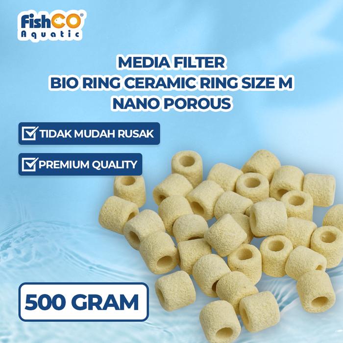 Jual Bio Ring Ceramic Ring Ukuran M Nano Porous Rumah Bakteri - 15Kg ...