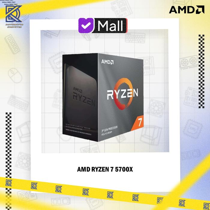 Promo AMD RYZEN 7 5700X BOX Up to 4.6GHz 8 Core 16 Thread - Tanpa Cooler - TRAY 1 TAHUN Cicil 0% ...