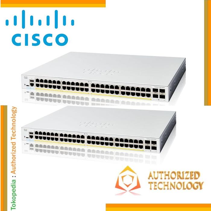 Jual Cisco C1200-48P-4G Smart Switch, Catalyst 1200 Series 48-Port ...