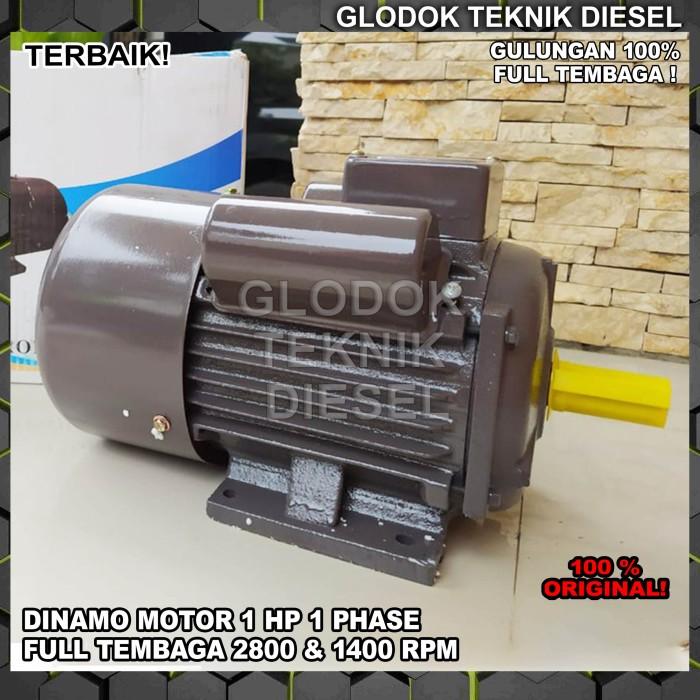 Jual Maestro Dinamo Motor 1 HP 2800 1400 Rpm 2 & 4 Pole 1 Phase TEMBAGA ORIGINAL TERBAIK - 2 ...