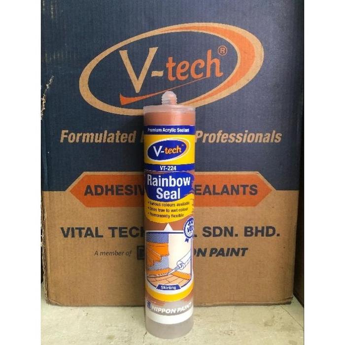 Jual VT-224 Sealant Acrylic Rainbow Seal Teak, Terracotta, Brown/coklat ...