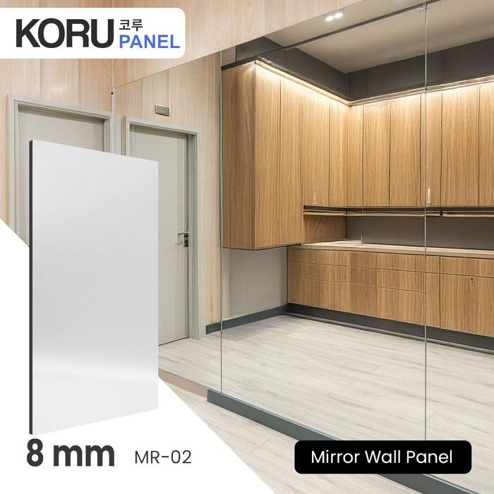 Promo KORU Panel WPC Mirror Series 2900x 1220 Bamboo Charcoal 2D Kaca ...