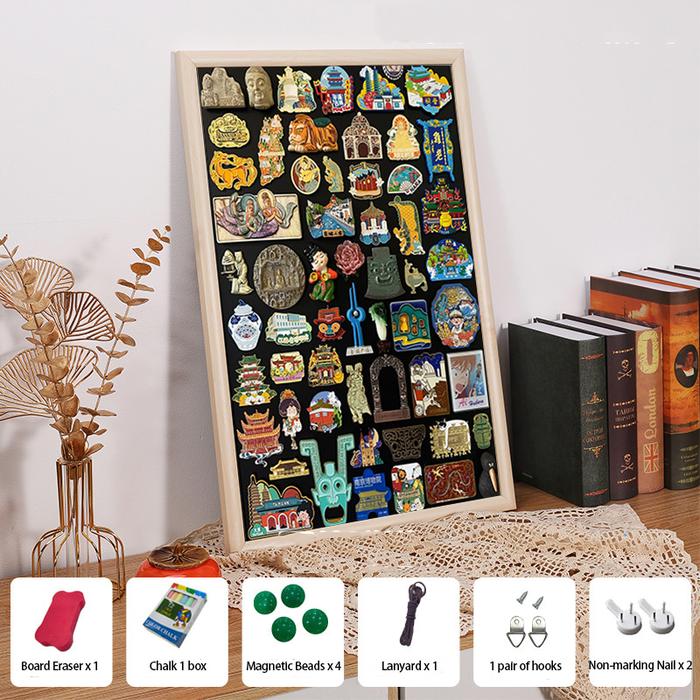 Jual 40×60CM Pigura Papan Magnet Papan Display Magnet Papan Magnetik Bingkai - Kayu - Kota ...