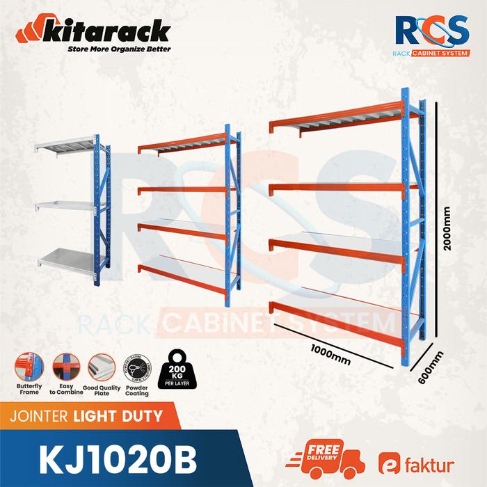 Promo KJ1020 Biru Series Jointer Rack Gudang Besi Tinggi 2 Meter ...