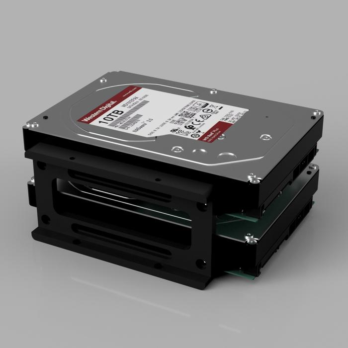 Jual 2 Slot Hard Disk Rack 3.5 / HDD Rack 3.5 / Stand Hard Disk 3.5 ...